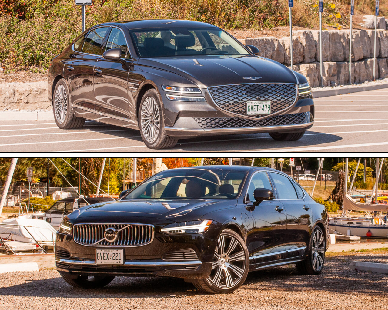 A tale of two sedans: Volvo S90 Recharge Extended Range vs Genesis G80 Electrified - The Charge